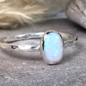 Opal Stacking Ring - Etsy UK