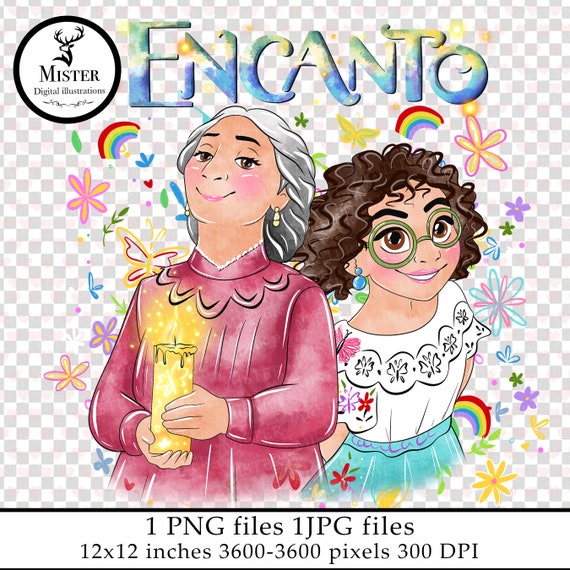 Embellishments Craft Supplies & Tools Encanto watercolor clip art ...
