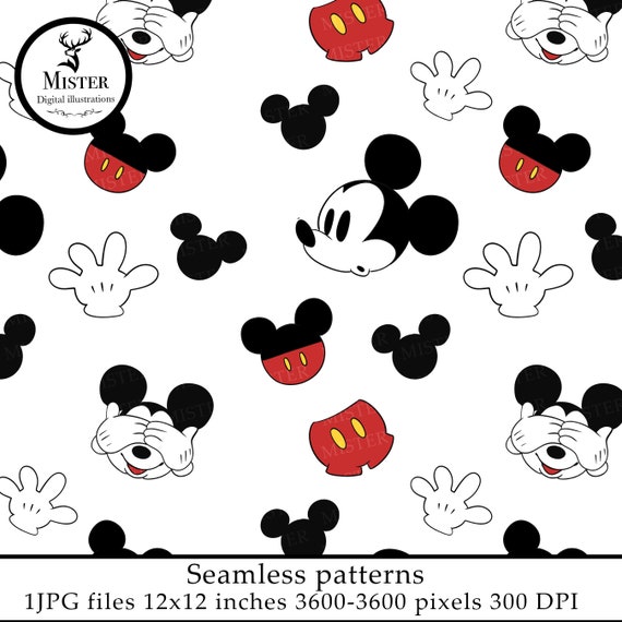 Mickey Mouse Hands Diamond Wallpaper