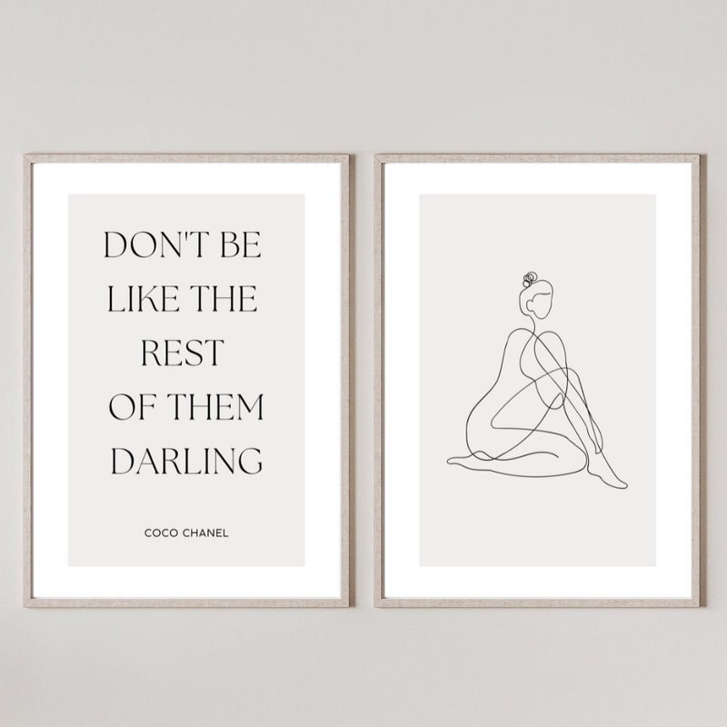 Coco Chanel Poster - Etsy