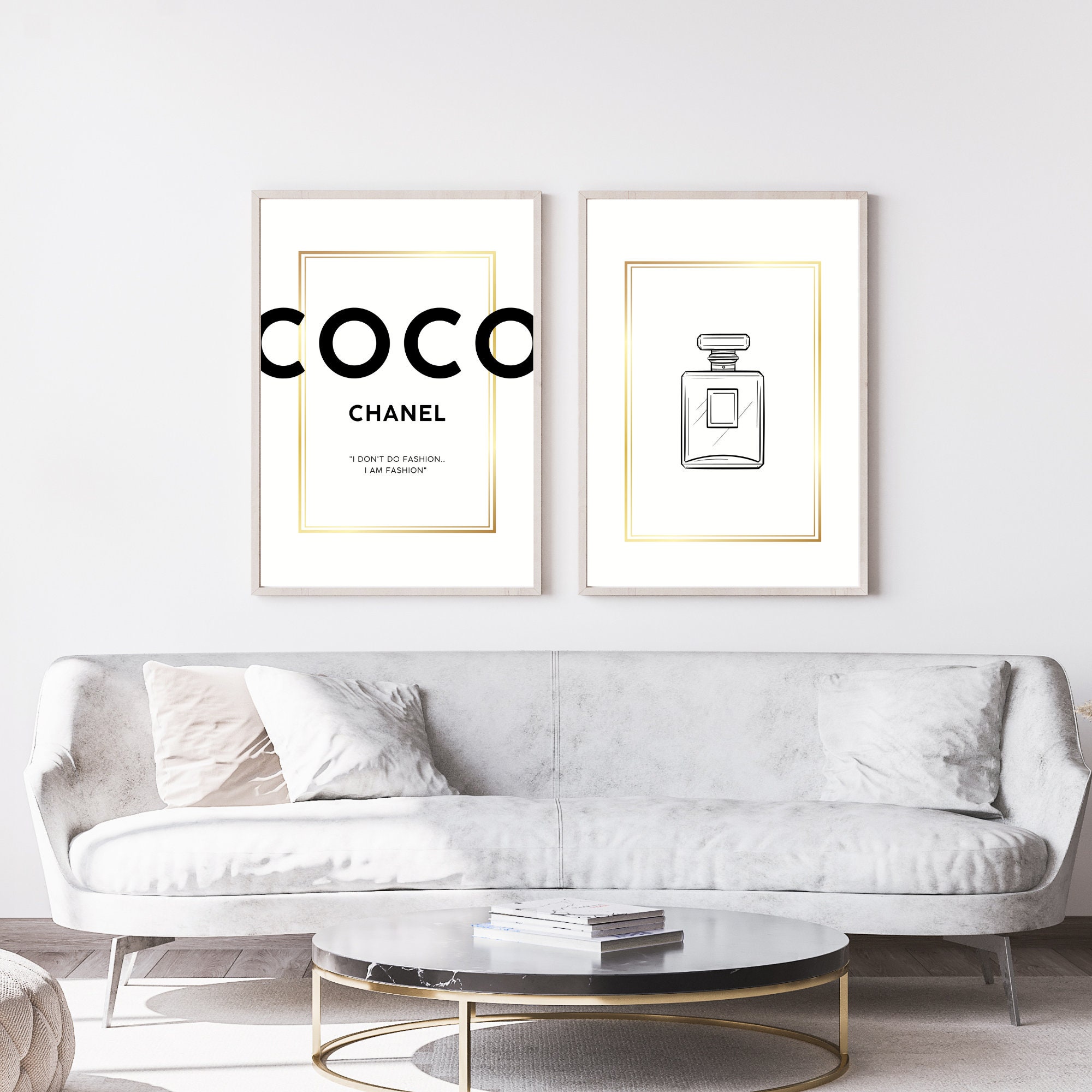 Coco Chanel Wall Print. I Don't Do Fashion, I Am Fashion. Coco Chanel ...