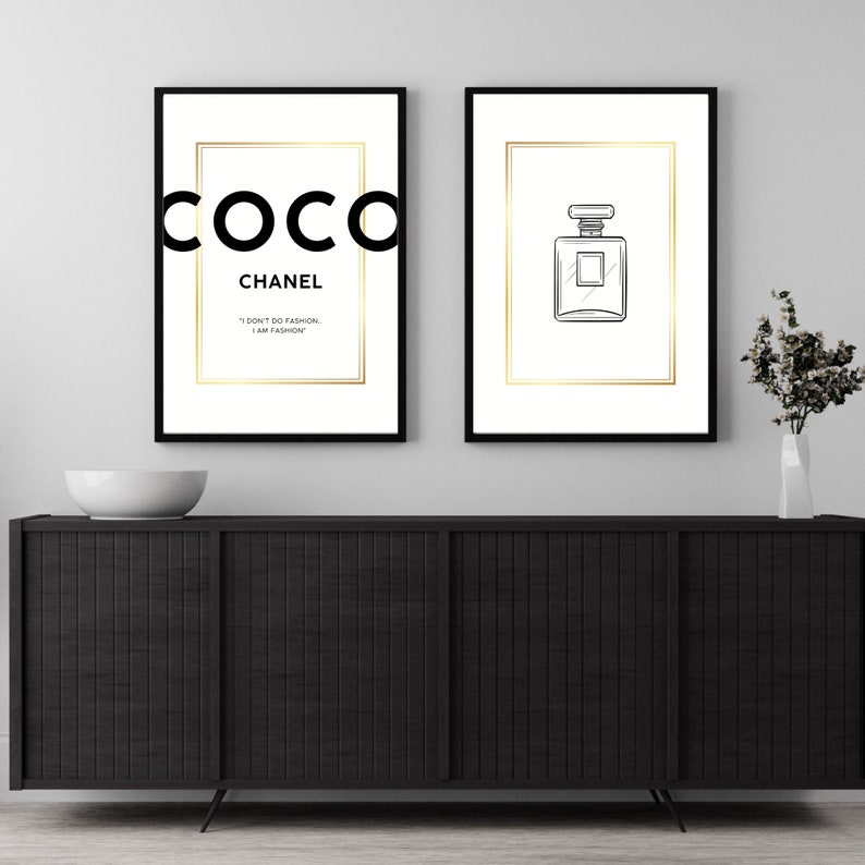 Coco Chanel Wall Print. I Don't Do Fashion, I Am Fashion. Coco Chanel ...