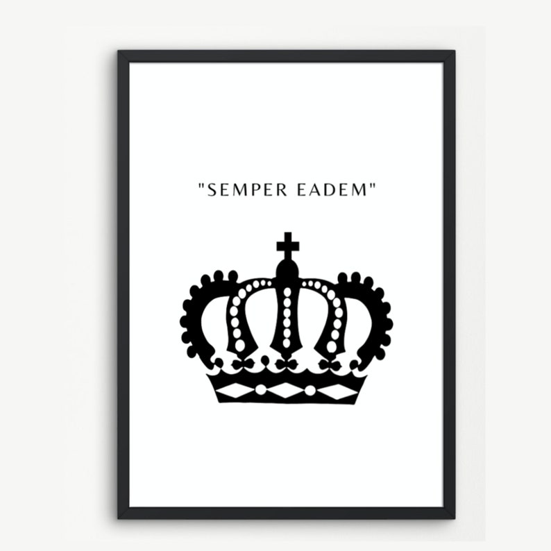 Queen Elizabeth Wall Prints Set of 3 . Queen Elizabeth Quotes. Semper ...