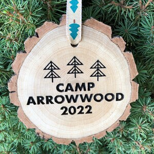 Wooden Camp Ornament, Arrowwood, Shamineau, YMCA, Kippewa, Timberline ...