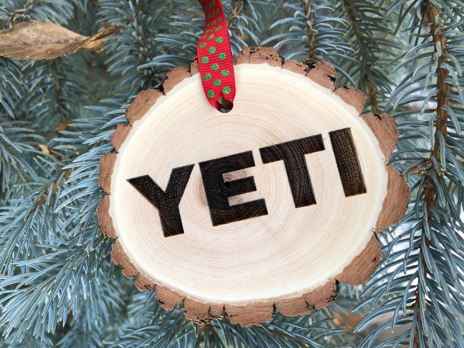 Wooden Christmas Ornament Yeti, Ice Chest, Cooler, Fishing, Tundra ...