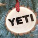 Wooden Christmas Ornament Yeti, Ice Chest, Cooler, Fishing, Tundra ...