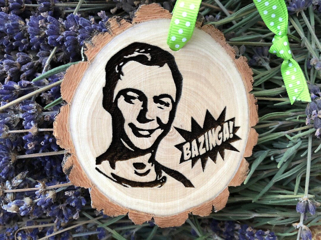 Wooden Funny Christmas Ornament Sheldon Cooper Bazinga Big - Etsy