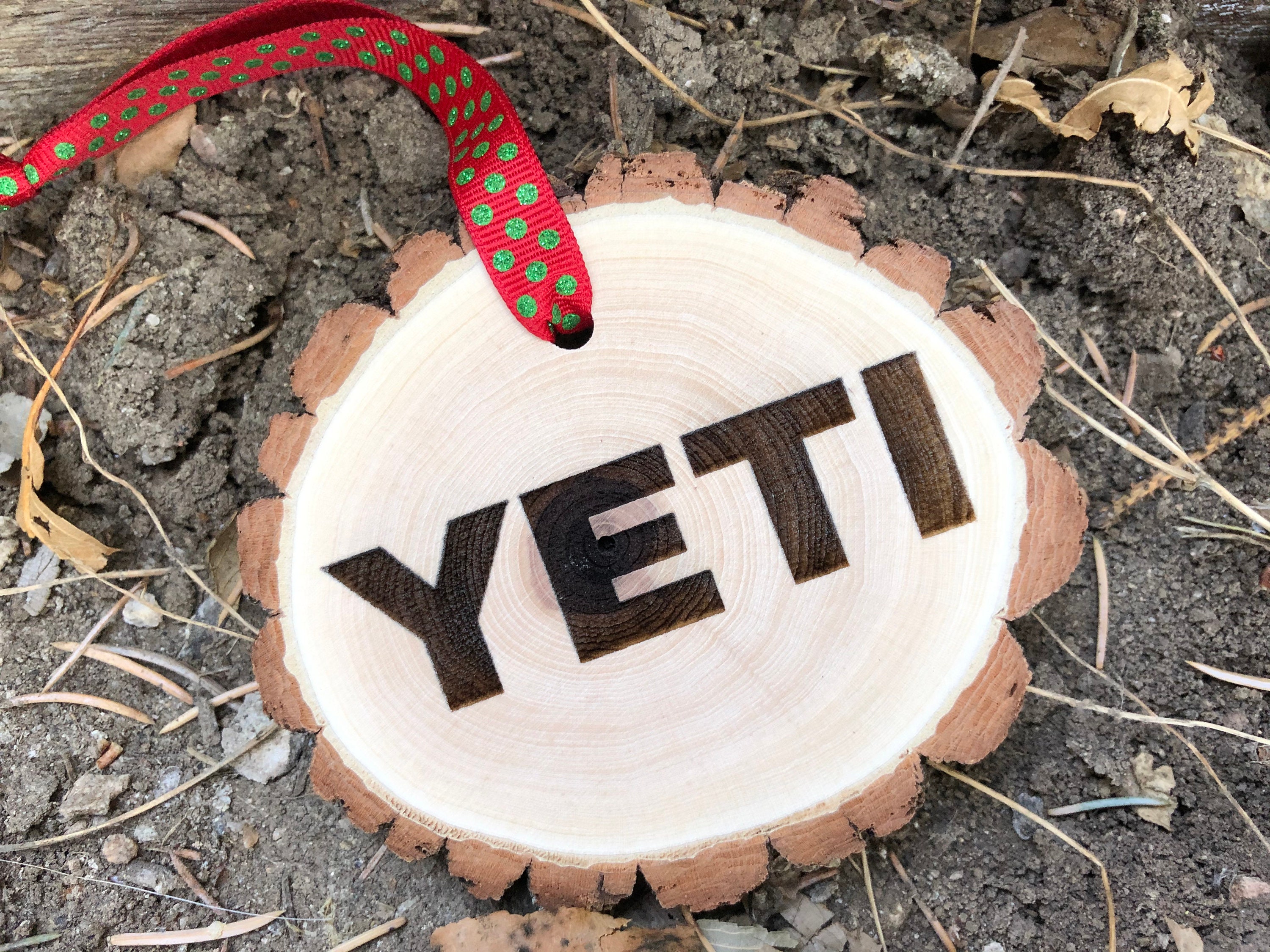 Wooden Christmas Ornament Yeti Ice Chest Cooler Fishing - Etsy