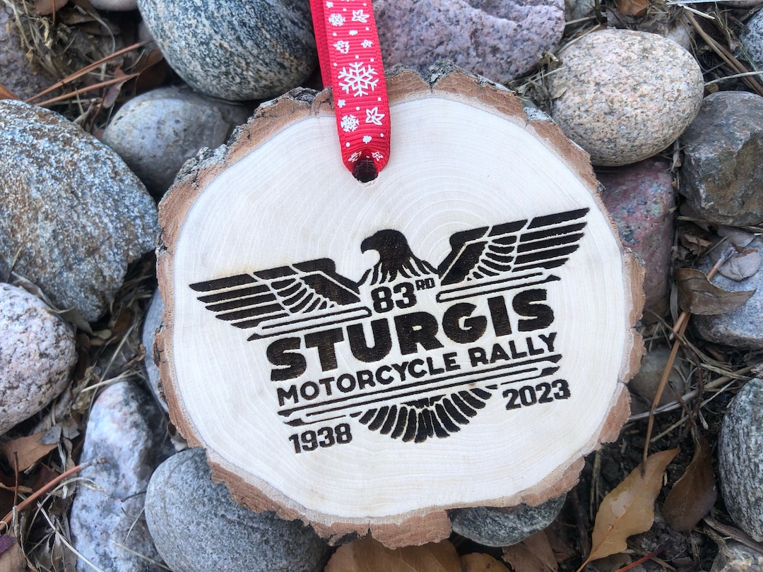 Sturgis Wing Patch Motorcycle Rally, Biker, MC, One Percenter, Wooden ...