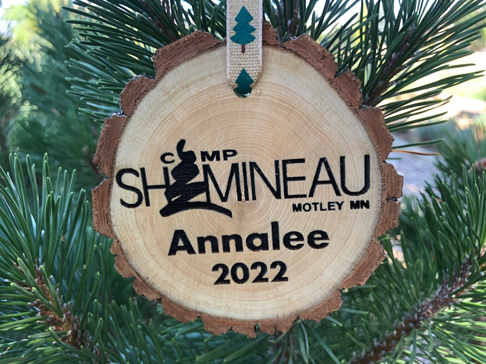 Wooden Camp Ornament, Arrowwood, Shamineau, YMCA, Kippewa, Timberline ...