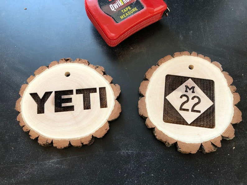Wooden Christmas Ornament Yeti, Ice Chest, Cooler, Fishing, Tundra ...