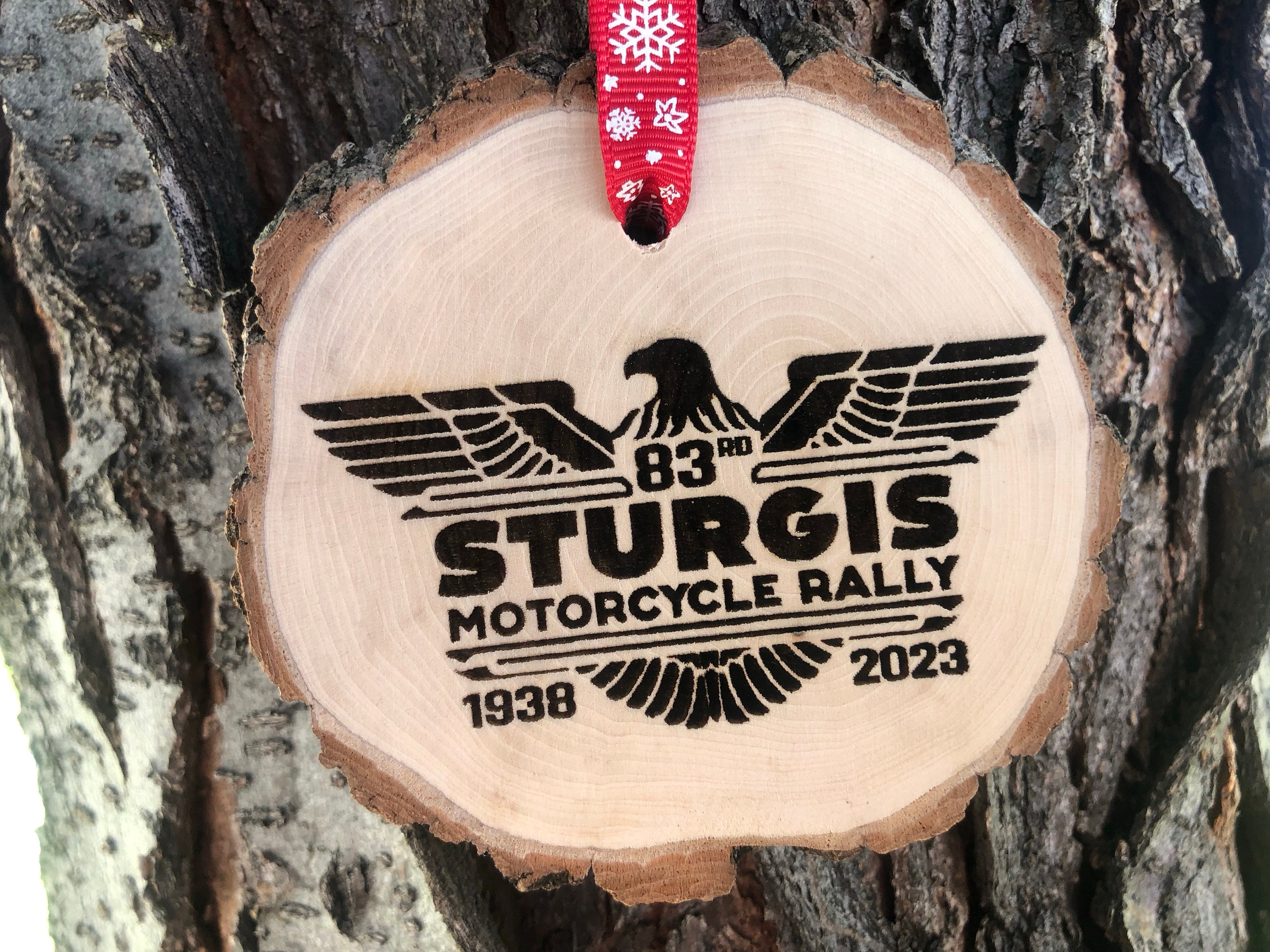 Sturgis Wing Patch Motorcycle Rally, Biker, MC, One Percenter, Wooden ...