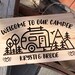 Wooden Camper Sign, Welcome to Our Camper, Handmade Personalized ...