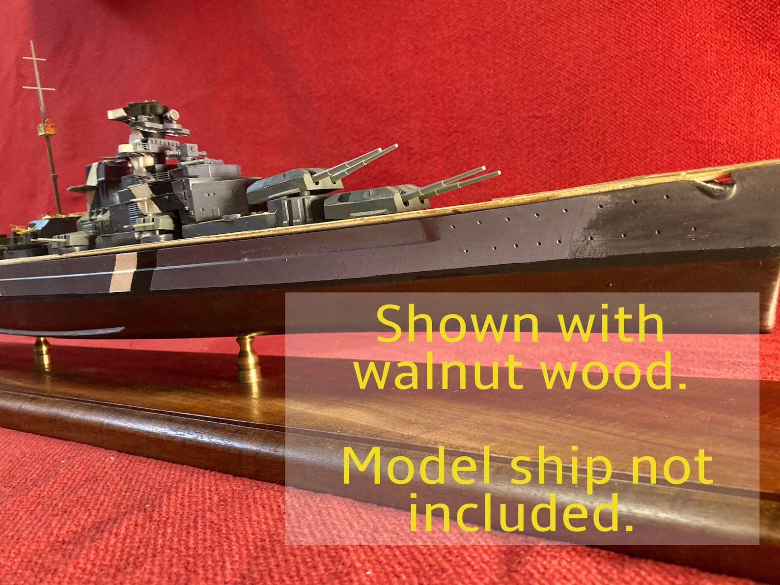 Ship Model Display Oak Wood Base - Etsy