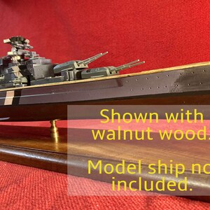 Ship Model Display Oak Wood Base - Etsy