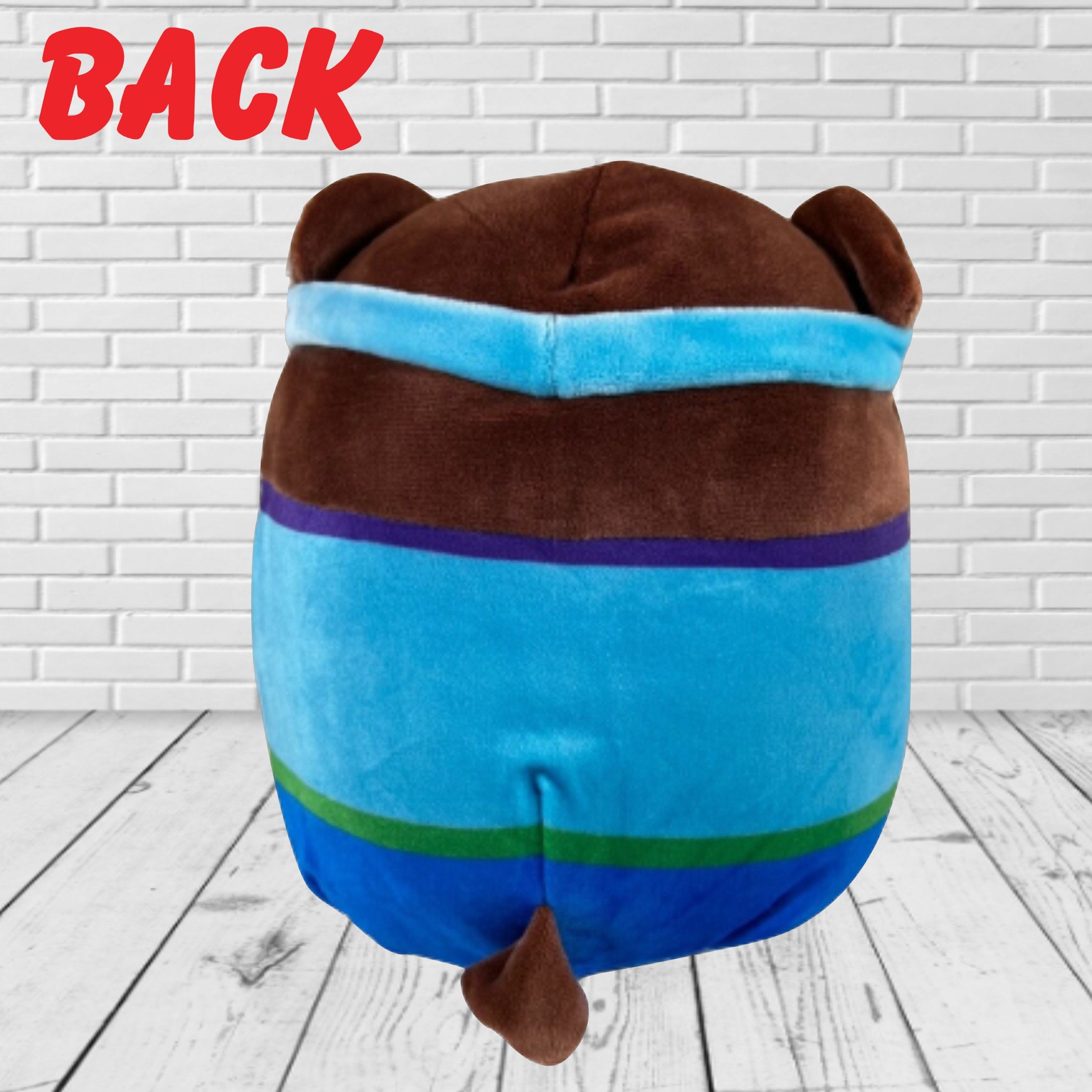 Personalized Squishmallow Omar Bear Plush, 7.5" Stuffed Animal, Glitter ...