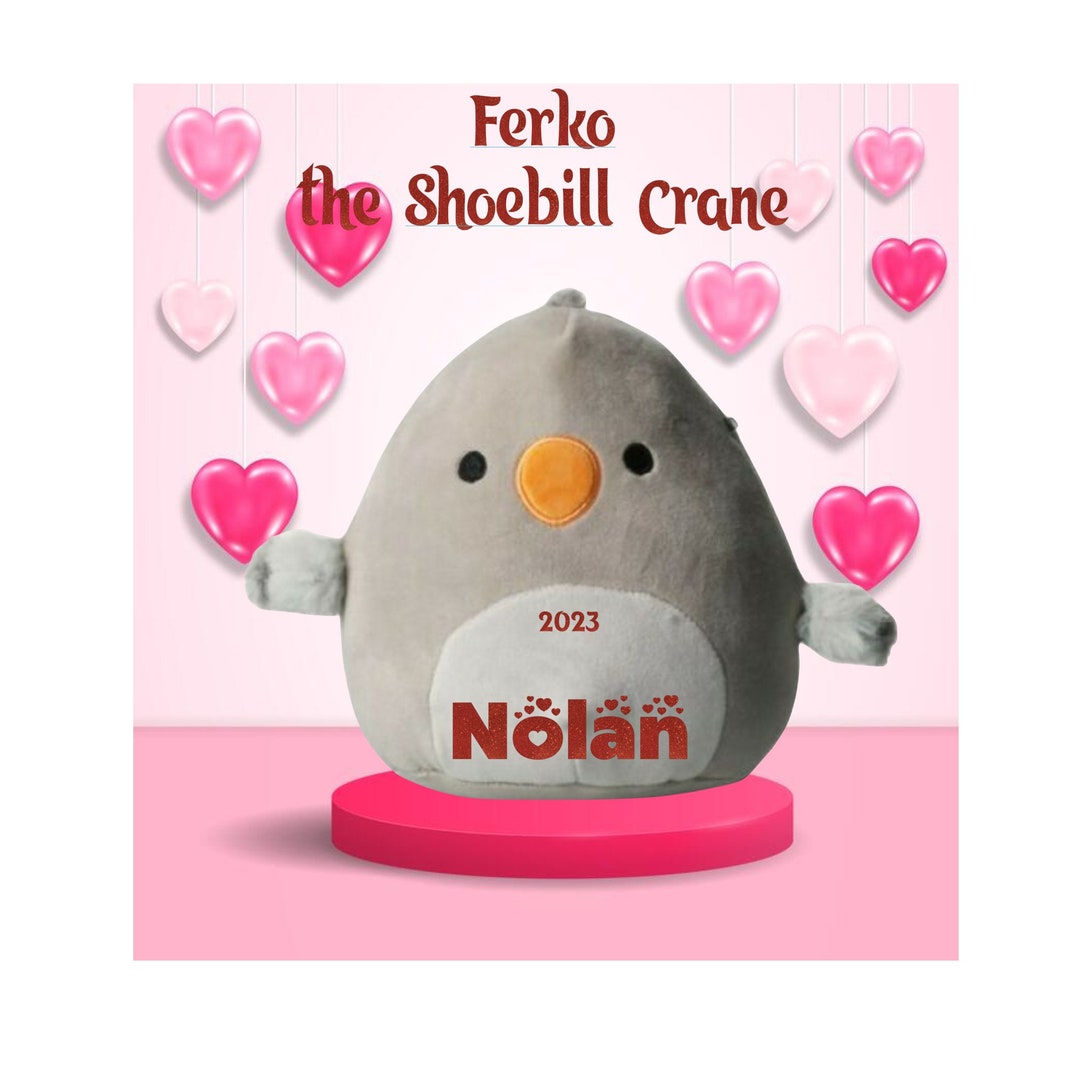 Personalized 7.5 Squishmallows Ferko Shoebill Crane Cuddly Squishable Plush Stuffed Animal ...
