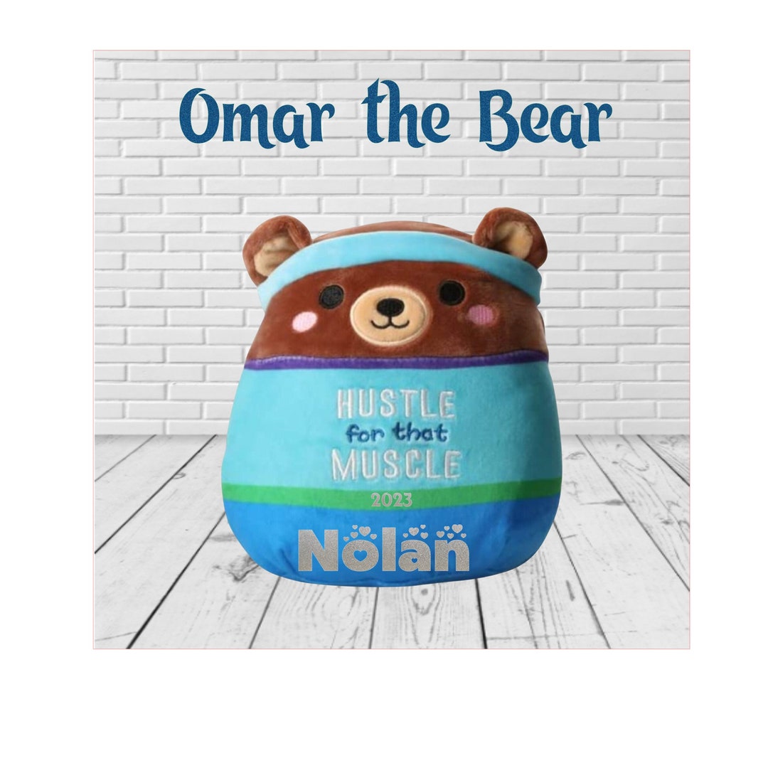 Personalized 7.5" Squishmallows Omar the Bear Wellness Cuddly ...