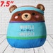 Personalized Squishmallow Omar Bear Plush, 7.5" Stuffed Animal, Glitter ...