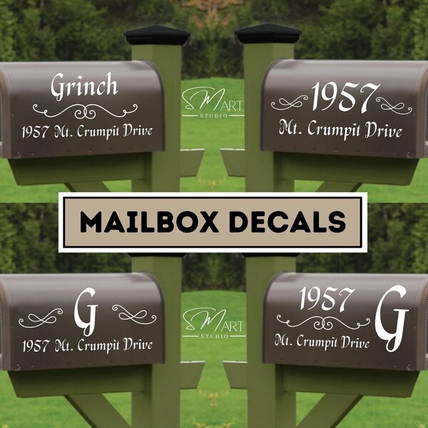 Mailbox Decals - Etsy