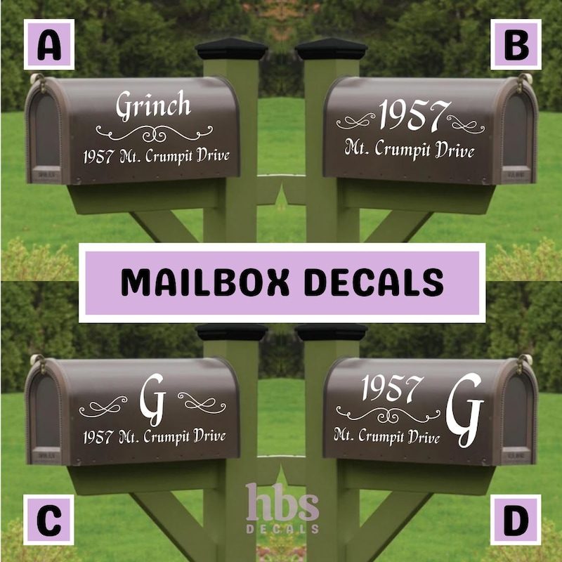 Mailbox Decal - Etsy