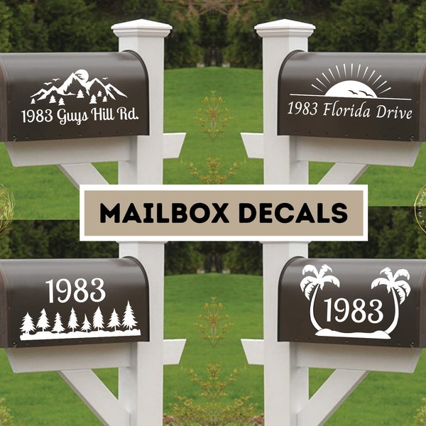Mailbox Decals - Etsy