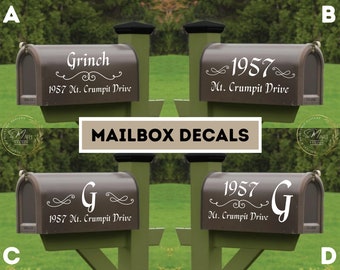 Mailbox Sticker Mailbox Decal Custom Mailbox Decal - Etsy