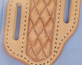 Handmade Pancake Leather Knife Sheath - Etsy