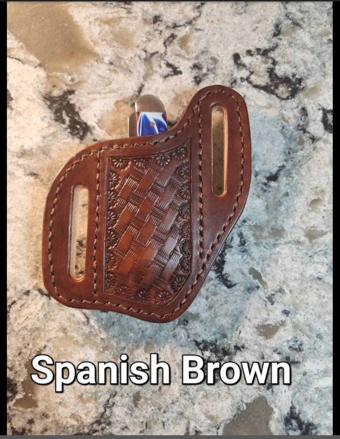 Pancake Leather Knife Sheath - Etsy