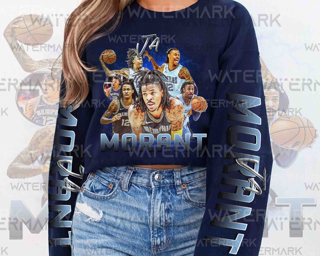 Vintage Ja Morant Bootleg Sleeves Sweatshirt, Ja Morant Retro Graphic ...