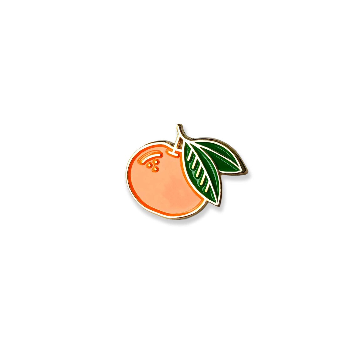 Mandarin Orange Enamel Pin - Etsy