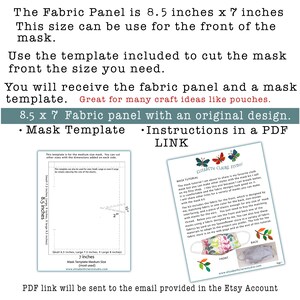 Original Art Fabric Panel, Rectangular Fabric 8.5 Inch X 7 Inch Image ...