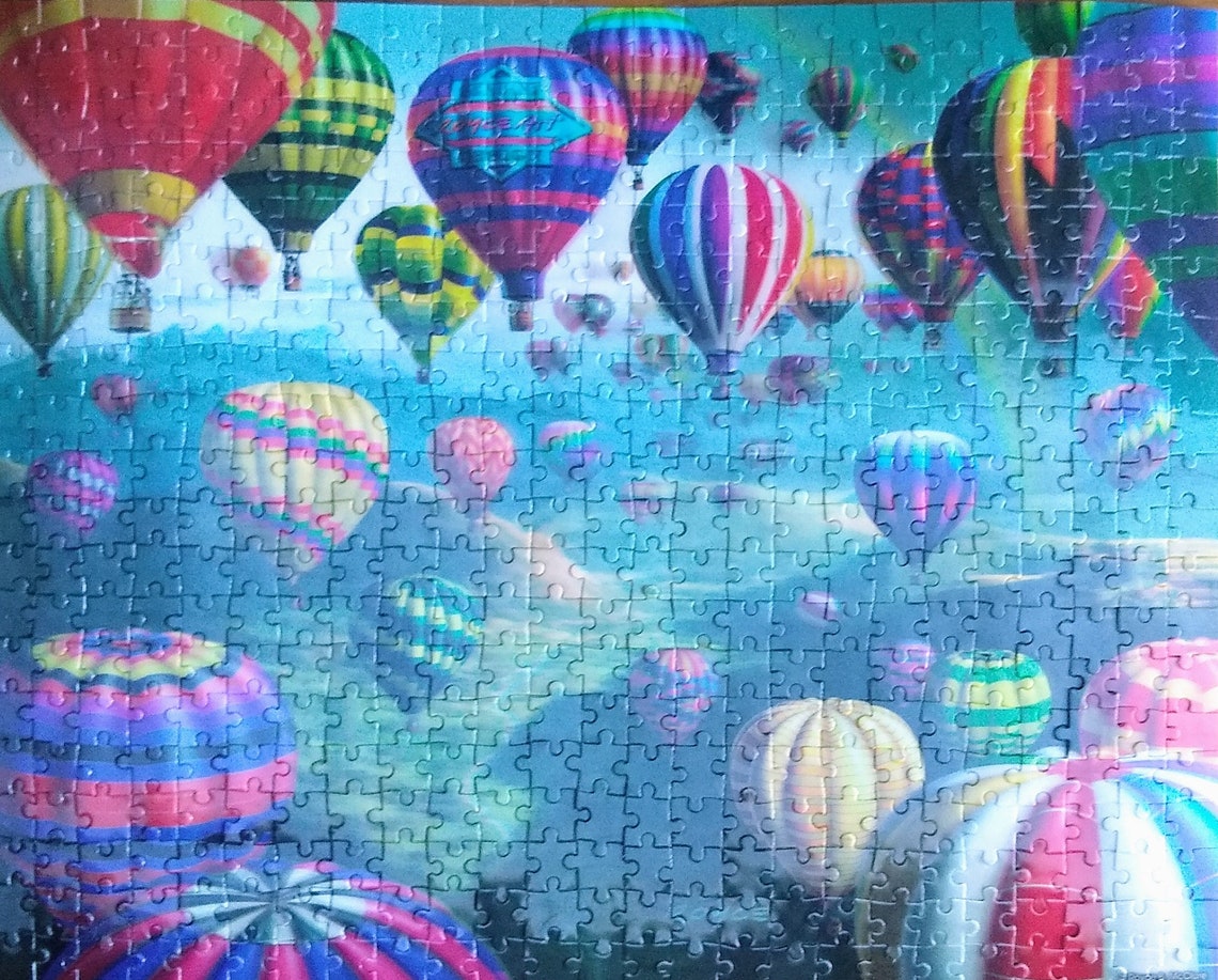 3D Hot Air Balloon Puzzle - Etsy