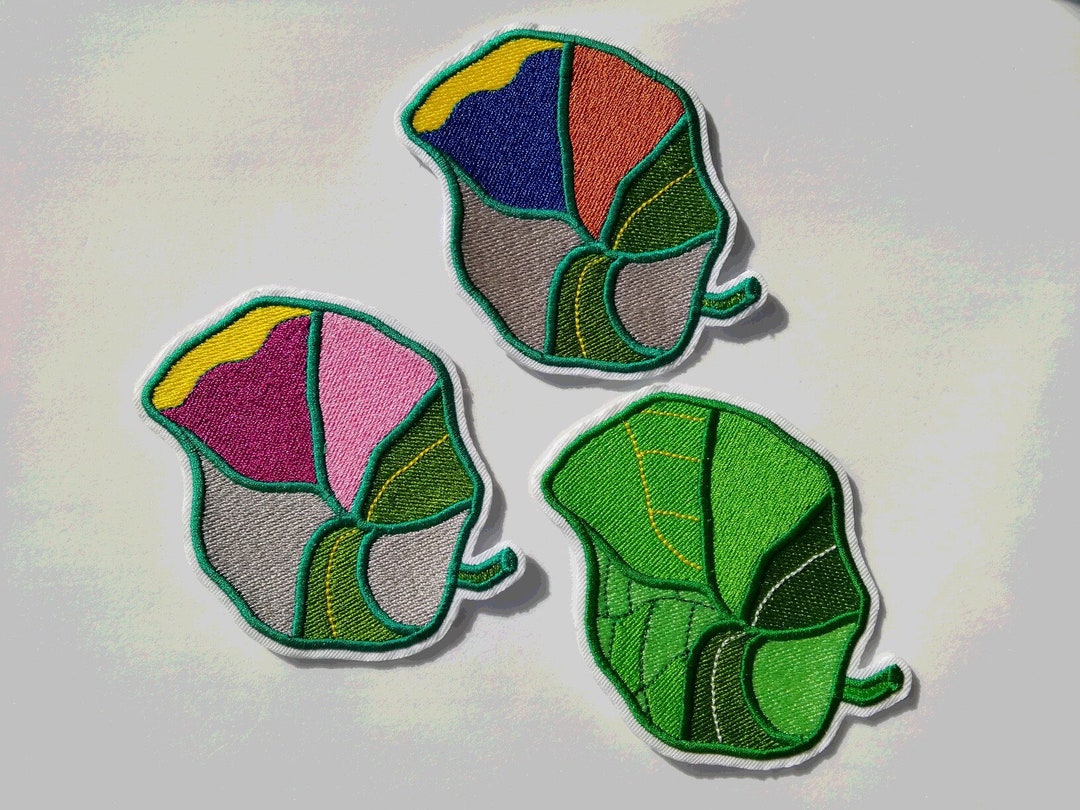 Leaf Flower Trumpet Flower Leaf Work Patchwork Dense Gorgeous - Etsy