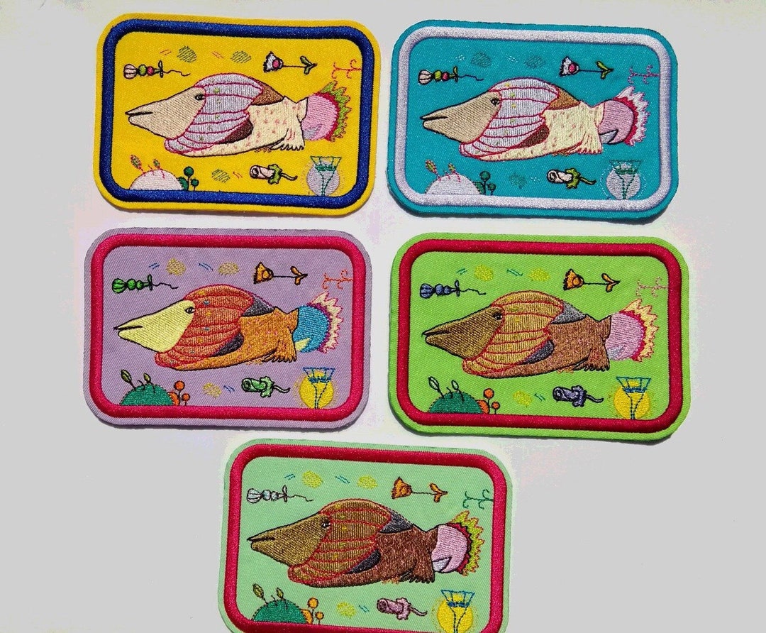 Swimming Boy Large Size Patch Embroidery Applique Flying Swimming ...