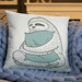Cute Lazy Sloth Hugging Giant Pillow Square Pillow, Sloth Plush Throw ...