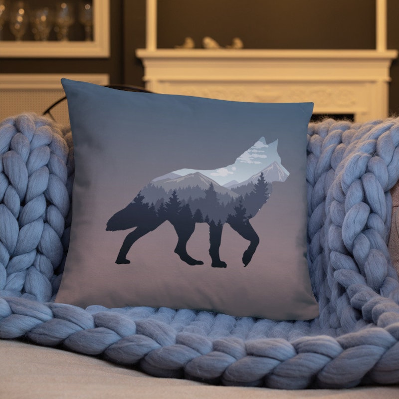 Wolf Pillows - Etsy