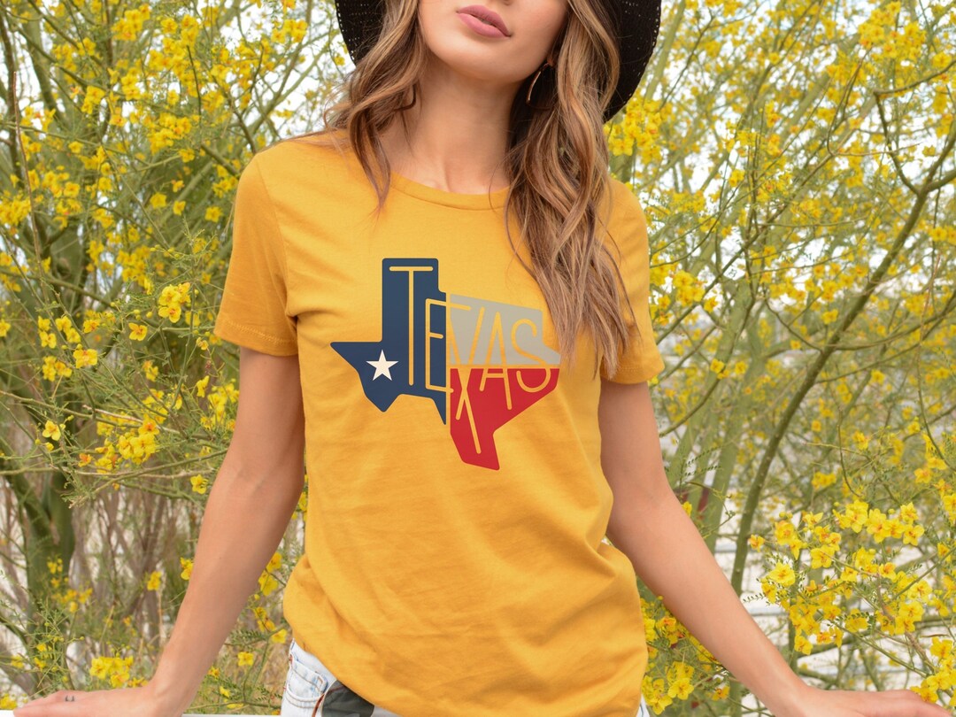 Beautiful Texas State Flag Star Silhouette T-shirt, Texan Southern ...
