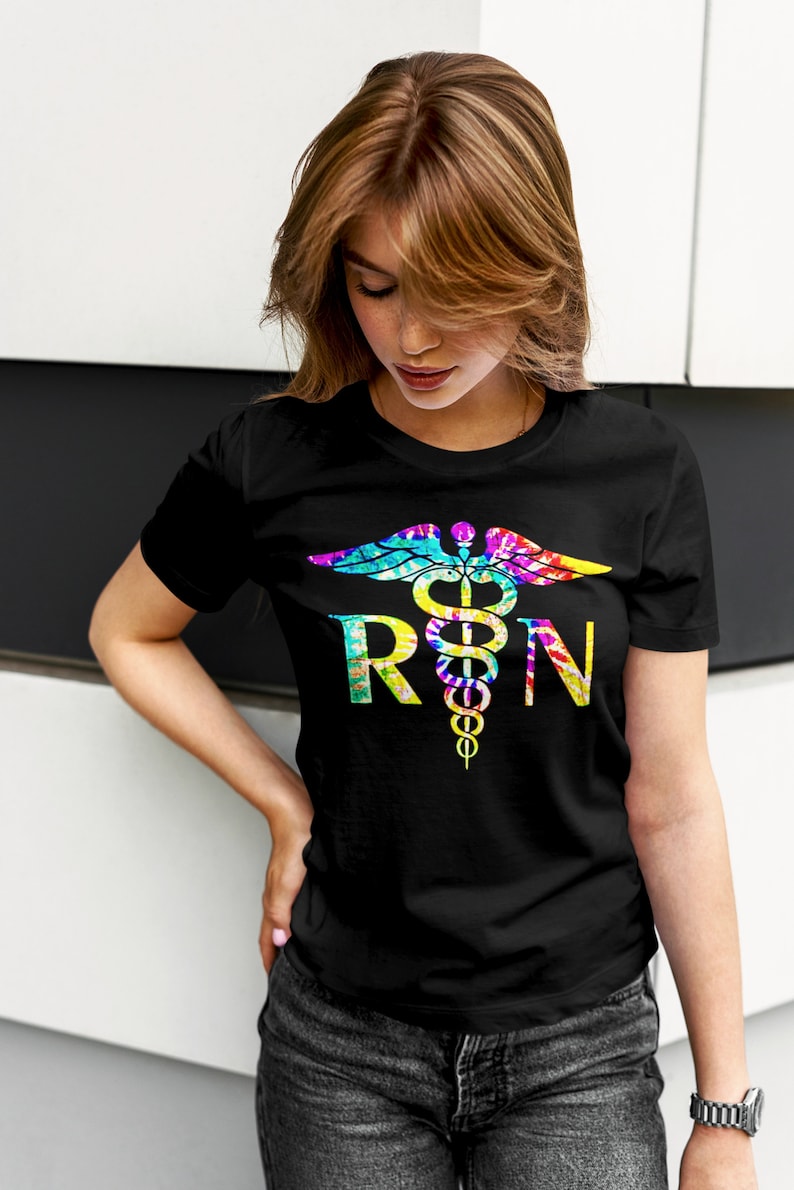 Lovely RN Registered Nurse Tie Dye Unisex T-shirt Registered - Etsy