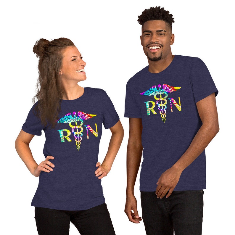 Lovely RN Registered Nurse Tie Dye Unisex T-shirt Registered - Etsy