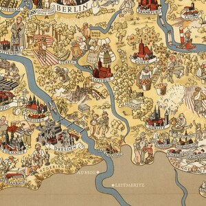 1935 Germany Map Print: Vintage Holiday Travel Decor - Etsy