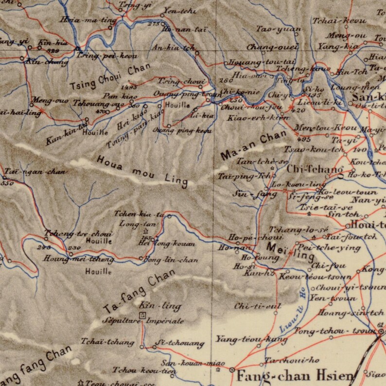 Old Map of Beijing China 1900 Rare Map Antique Map Fine | Etsy