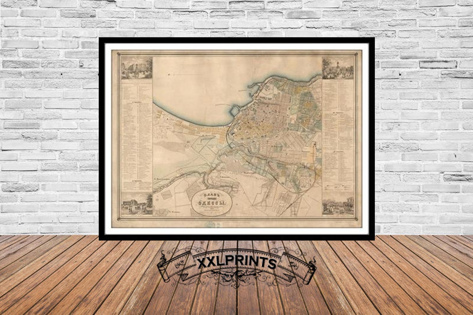 Antique Odessa Map Print, 1864 City Plan, Fine Art Reproduction - Etsy