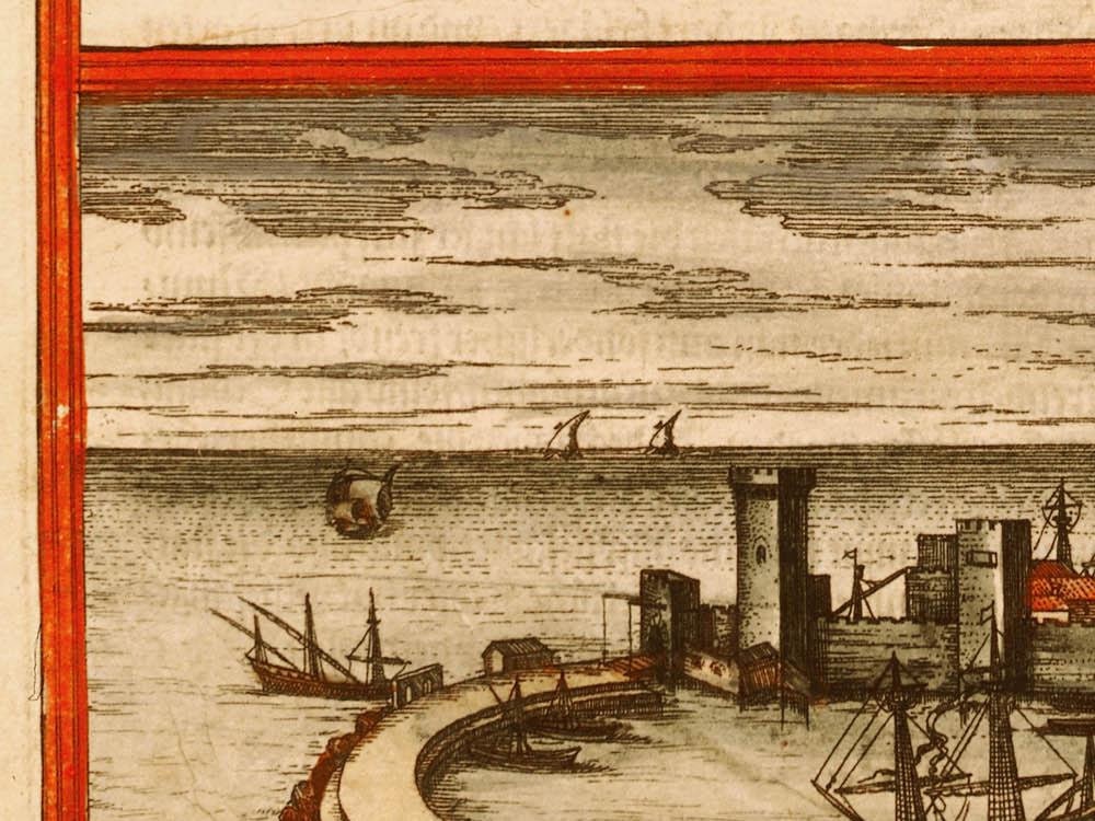 Antique map of Methoni Messenia Greece 1590 rare map | Etsy