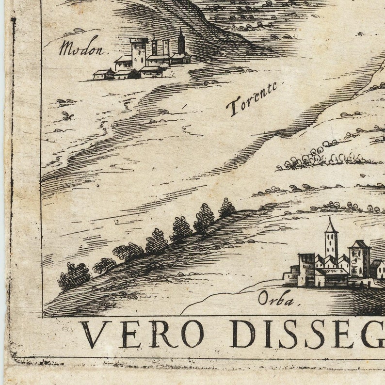 Old Map of Lake Geneva 1590 Ancient Map Very Rare Fine - Etsy