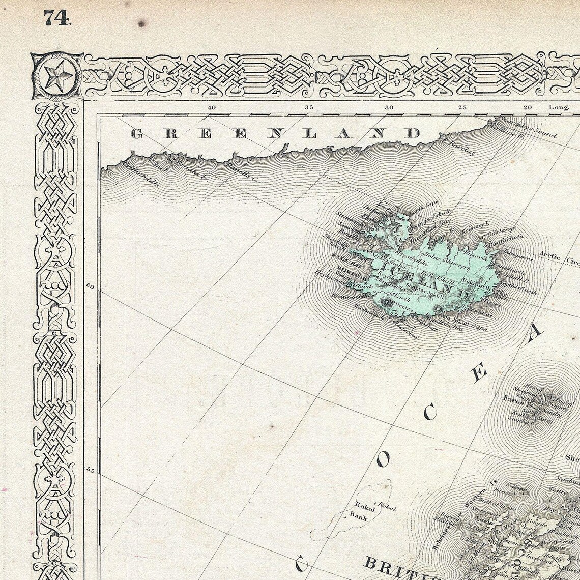 Antique Map of Europe 1864 Old Map Fine Reproduction Large - Etsy
