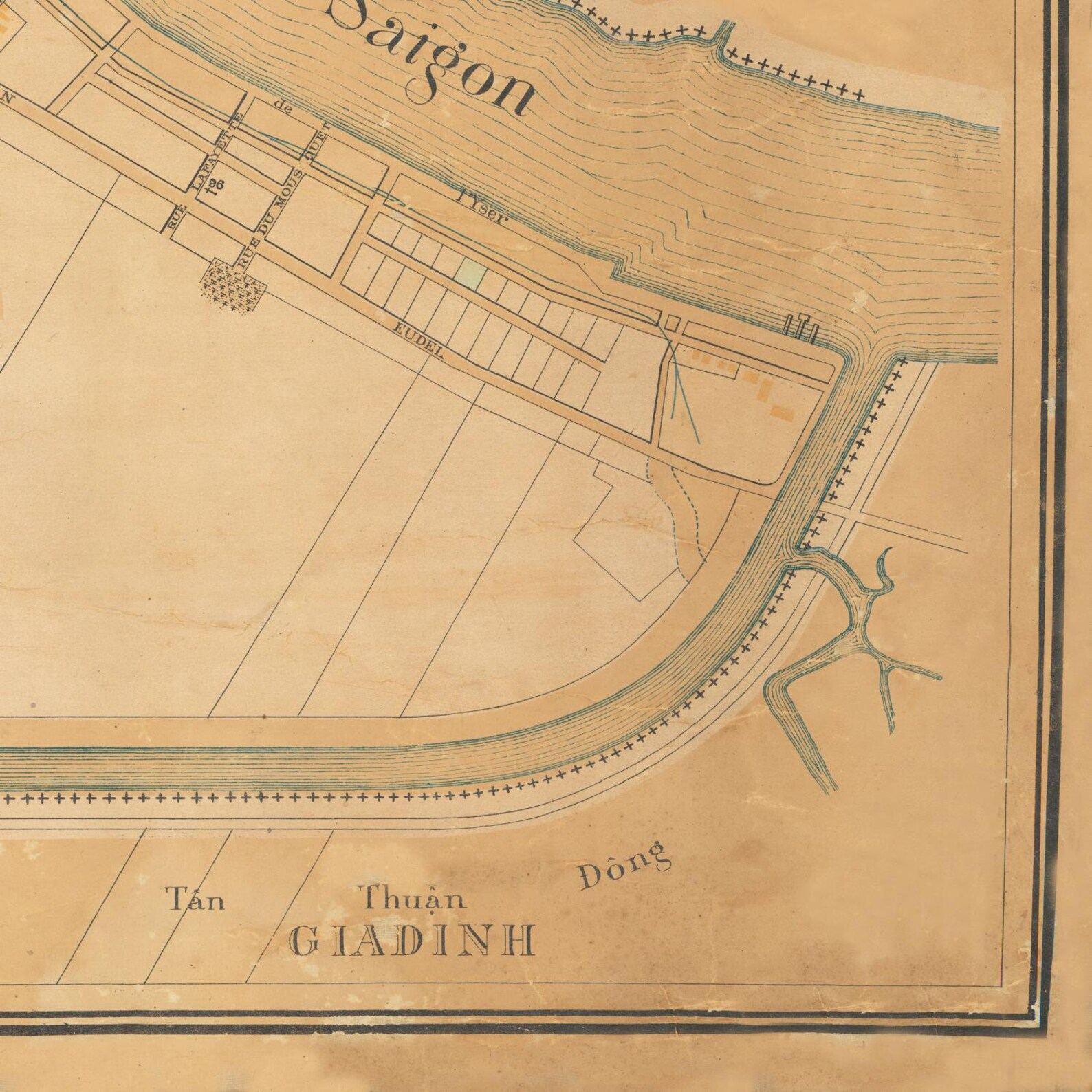 Saigon Vietnam 1921 City Map: Antique Fine Art Print - Etsy