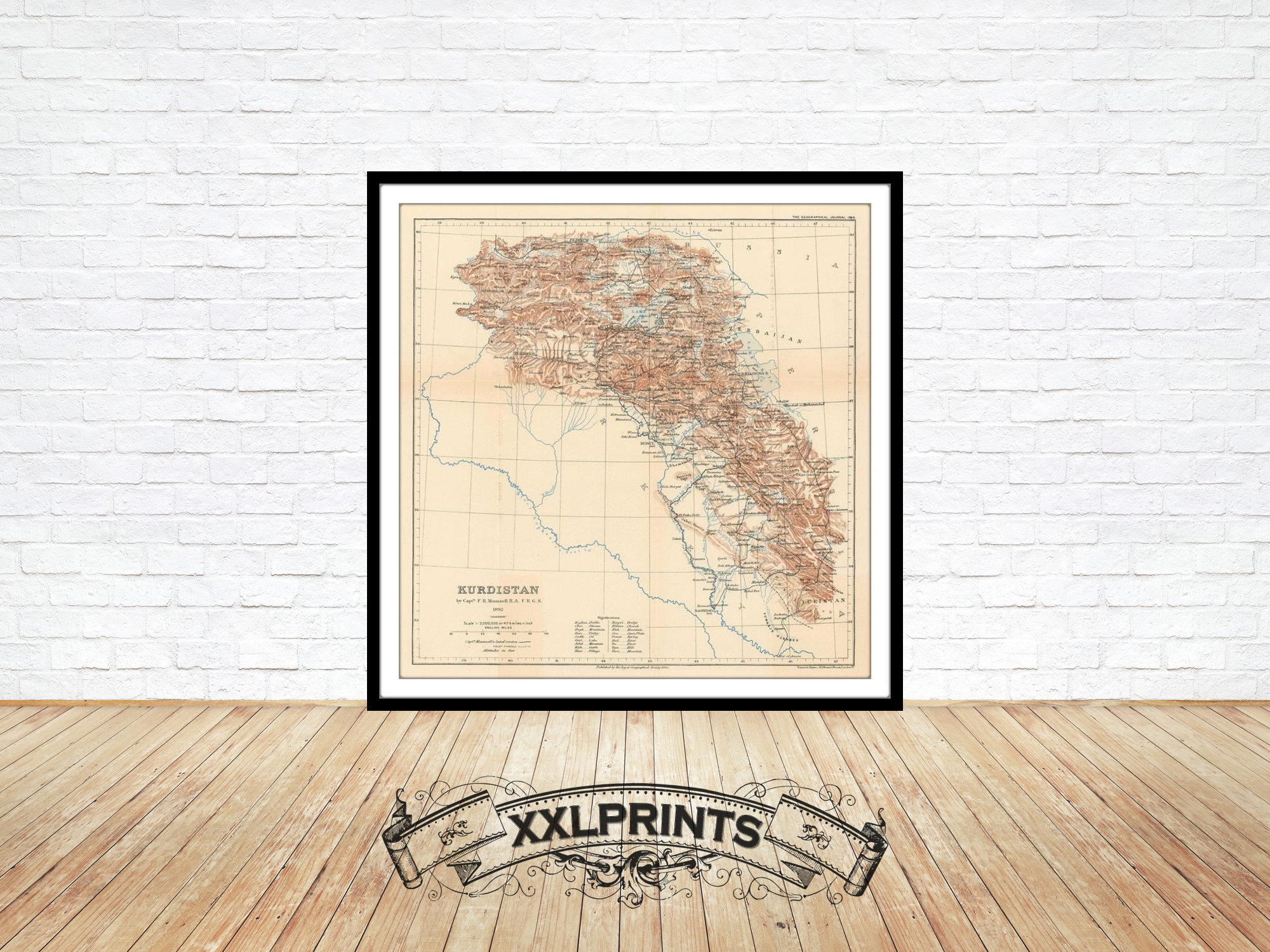 Kurdistan Map Print, 1894 Antique Fine Reproduction - Etsy UK