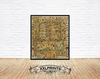 Old Map of Beijing China - Etsy