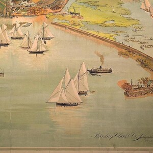 Old Map of Toronto, 1883, Aerial View, Fine Reproduction, Large Map ...